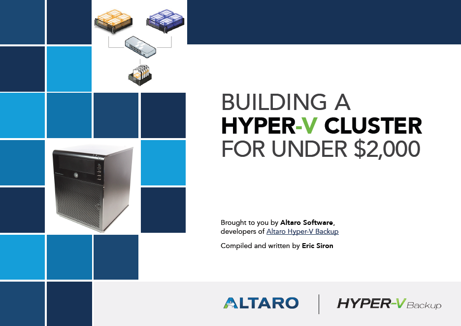 E-Book gratuito da Altaro sobre como montar um Cluster Hyper-V com ...