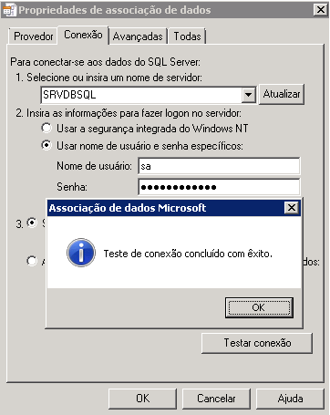 Realizando teste de conexão com um database SQL Server – Paulo Sant´anna